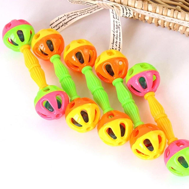 TRAINING HOLLOW INTERACTIVE Double-head Bell Bird Toys Parrot Chew ...