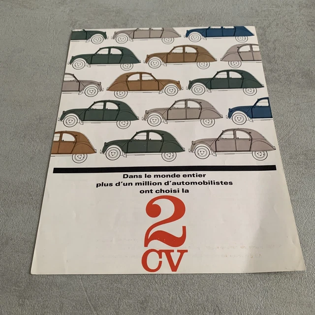 BROCHURE ANCIENNE PUB Citroen 2cv Numero 2 Sur Une Série De 3 EUR 5,00 ...