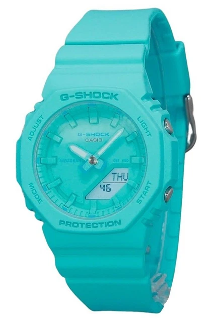 CASIO G-SHOCK TURQUOISE Alarme Minuteur Chronomètre GMA-P2100-2A Montre ...