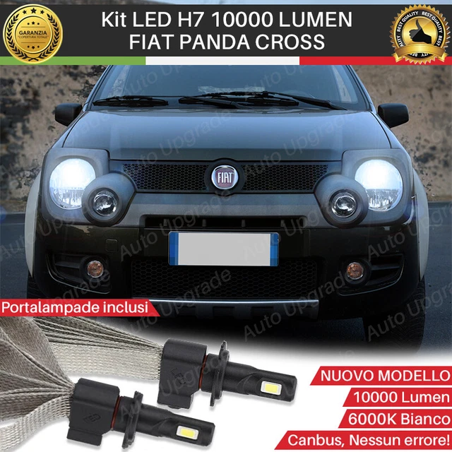 KIT LED PER Fiat Panda Cross Led H7 6000K Xenon Bianco No Avaria Canbus ...