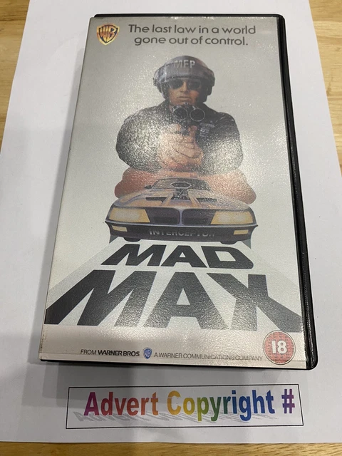 MAD MAX - Mel Gibson - PAL VHS Video Tape (H196) FREE UK DELIVERY ...