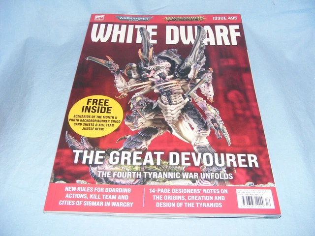 WHITE DWARF 495 Warhammer 40,000 Magazine 2023 Wargaming Book Brand New ...