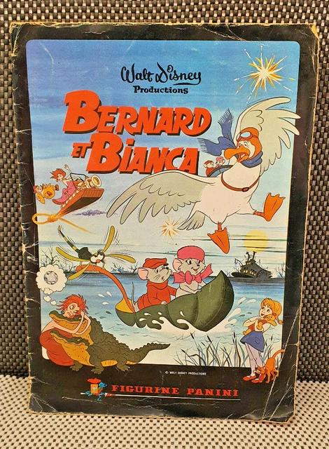 ANCIEN ALBUM BERNARD et Bianca Walt Disney Panini COMPLET 1977 EUR 52 ...