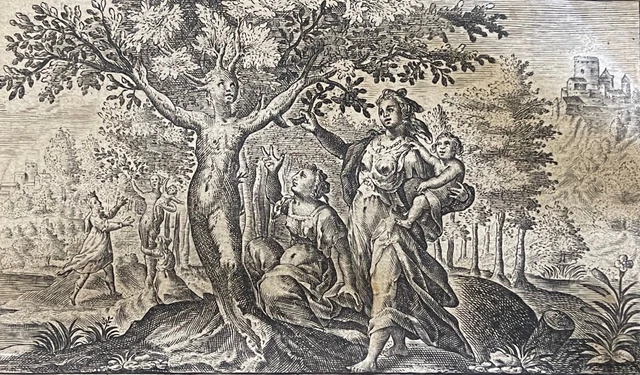 DRYOPE CHANGÉE EN arbre Ovide gravé par Crispijn van de Passe 1622 EUR ...