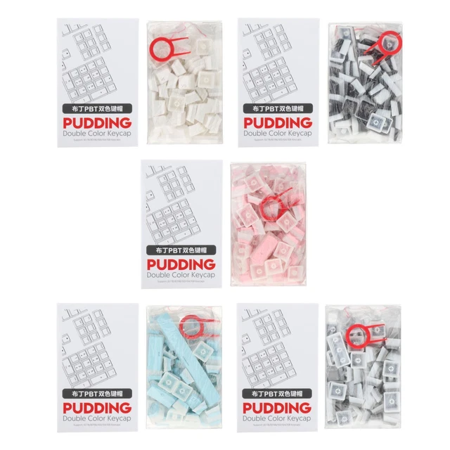 PUDDING KEYCAPS DOUBLE Shot Keycap Set for Mechanical Keyboard RGB PC ...