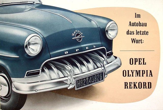 246787) OPEL OLYMPIA Rekord Prospekt 195? EUR 49,95 - PicClick DE