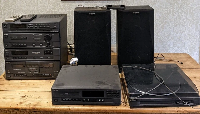 SONY REMOTE CONTROLLED Hi Fidelity Stereo System + Record Player +DVD ...