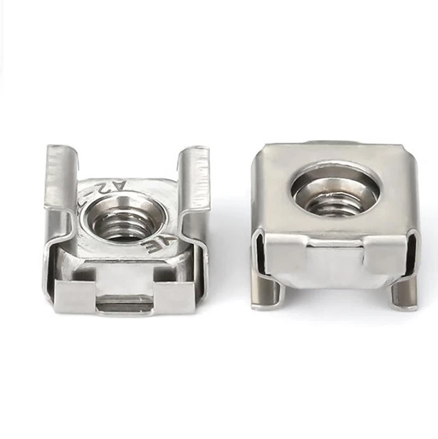 M4 M5 M6 M8 Cage Nuts Server Rack Cabinet PC Fixing Clip Nut - SUS 201 ...