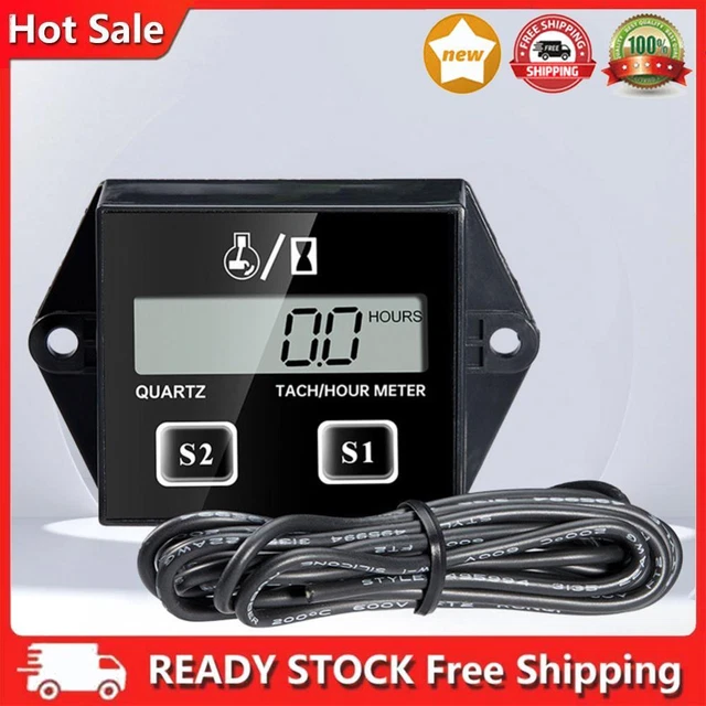 DIGITAL TACH HOUR Meter Tachometer Digital Tachometer for Motorcycle Dirt Bike D EUR 10,69 ...