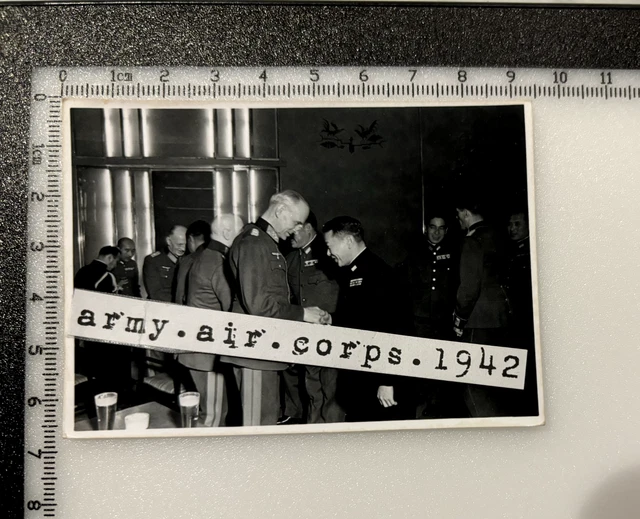 WW2 REPRO PHOTO Foto German Wehrmacht Japanese Officers Military ...