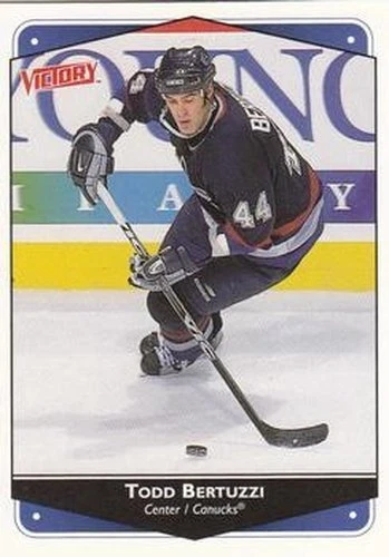 #301 TODD BERTUZZI - Canucks de Vancouver - 1999-00 Upper Deck Victory ...