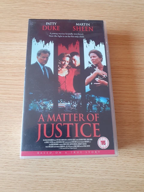 A MATTER OF Justice Patty Duke Martin Sheen PAL VHS Video Tape Rare ...
