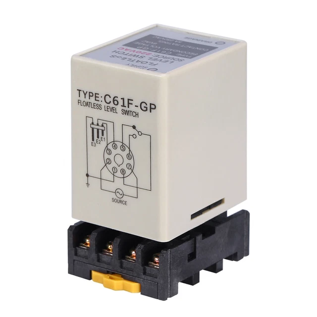 C61F-GP AC220V 50/60HZ Liquid Floatless Level Switch Controller With Base $20.78 - PicClick AU