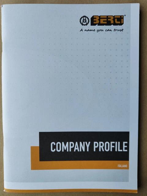 TRACTEUR GAMME DE Matériels Berti Prospectus Brochure EUR 5,00 - PicClick FR