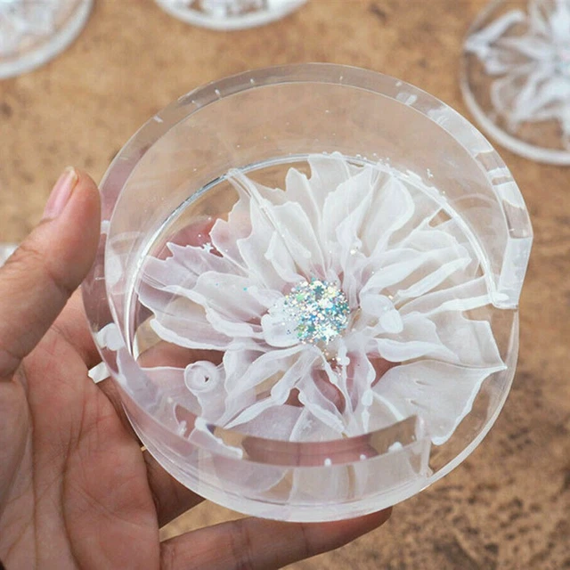 CRAFT PLATE RESIN Epoxy Storage Holder Coaster Casting Mold Mould ...