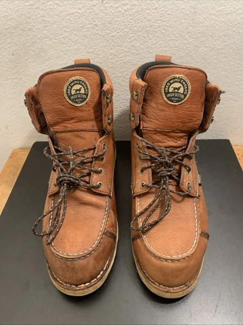 RED WING IRISH Setter 838 Wingshooter Waterproof Leather Boots Moc Toe ...
