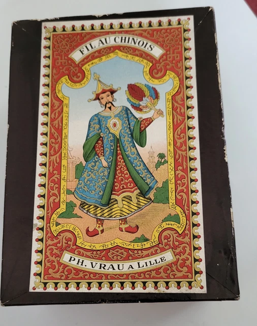 BOÎTE ANCIENNE &FIL AU CHINOIS" + 12 BOBINES FIL DE LIN EUR 20,00 ...