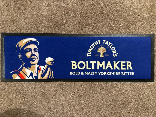 TIMOTHY TAYLOR’S BOLTMAKER Beer Bar Runner £4.50 - PicClick UK