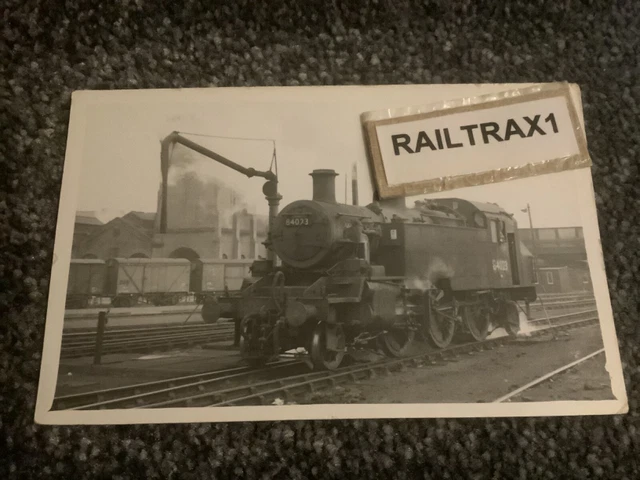 RAILWAY STEAM PHOTOGRAPH - 84023 AT ROSE GROVE SHED - 1960’s. (VINTAGE ...
