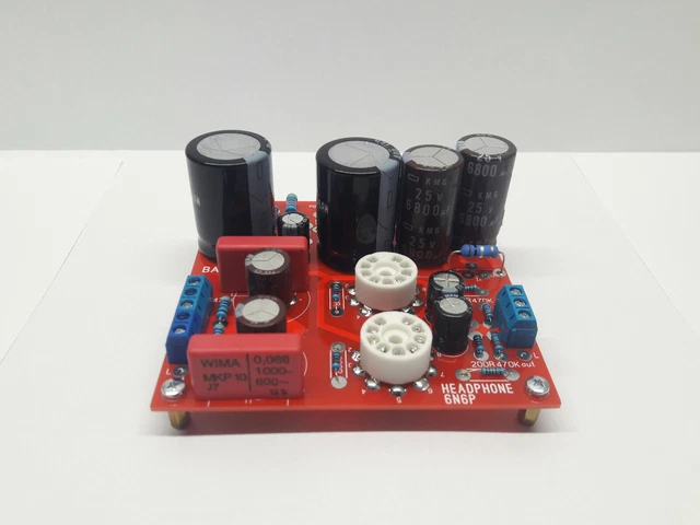 HEADPHONE TUBE AMPLIFIER or preamp pcb 6n6p/6n23p/ecc88 diy £156.00 ...