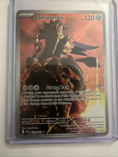 POKÉMON TCG ZAMAZENTA 201/182 Sv10: Destined Rivals Holo MINT/Near Mint ...