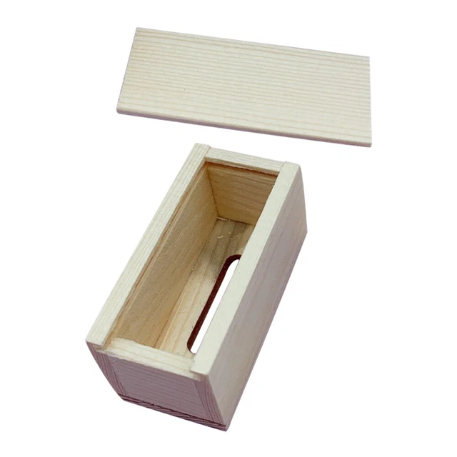 PETIT ALPHABET STICKERS Mini-ornement Boîte D'extraction De Papier Bois ...