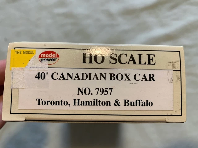 MODEL POWER HO 40' Canadian Box Car 7957 Toronto, Hamilton & Buffalo ...