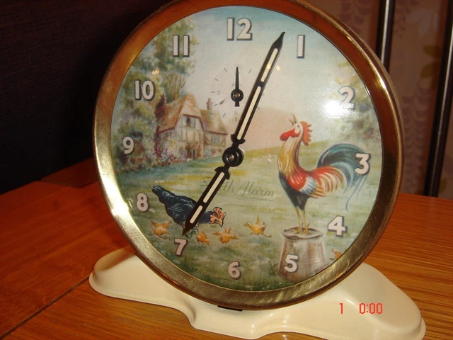 VINTAGE SMITH &FARM House chicken' alarm clock, very rare £89.00 ...