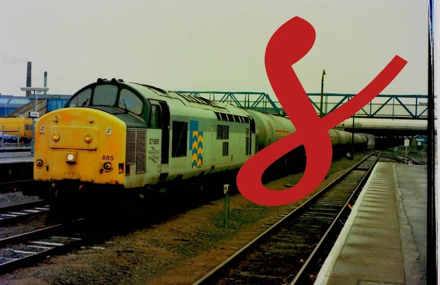 UK RAILWAYS 35MM COLOUR NEGATIVE: 37885 at LINCOLN CENTRAL 27-01-1995 £ ...
