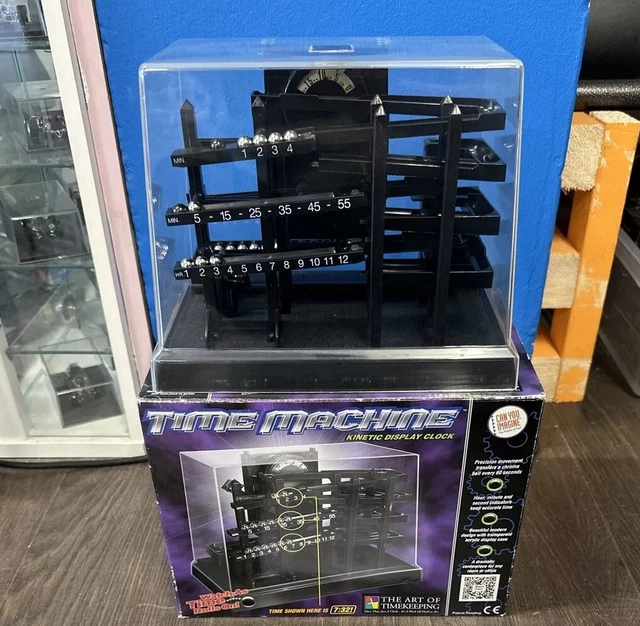 BALL BEARING 'TIME Machine' Kinetic Clock - Boxed Spares Or Repairs £54 ...