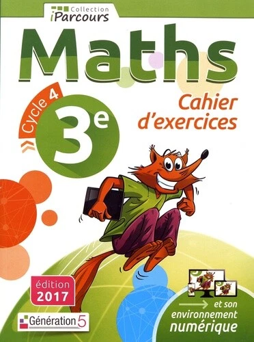 CAHIER D'EXERCICES IPARCOURS Maths Cycle 4 - 3e (2017), Katia Hache et ...