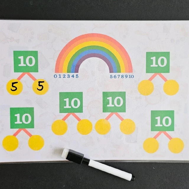 NUMBER BOND MAT Learning Activity for Basic Math Skills Development £10 ...
