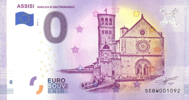 0 EURO SCHEIN - Assisi Basilica Di San Francesco - 2019-1 EUR 5,80 ...