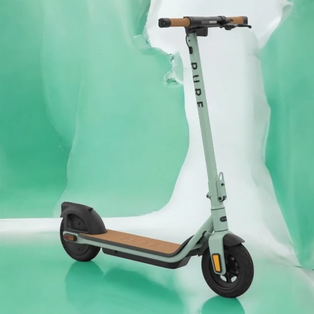 PURE AIR 4 Pro Boost Electric Scooter Green 18.6 MPH, 25 Miles Battery ...