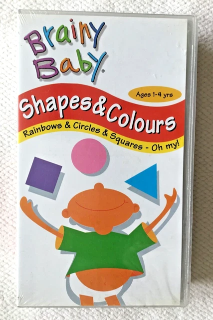 BRAINY BABY SHAPES & Colours ~VHS Video Tape~Ages 1 - 4~New~Freepost £ ...