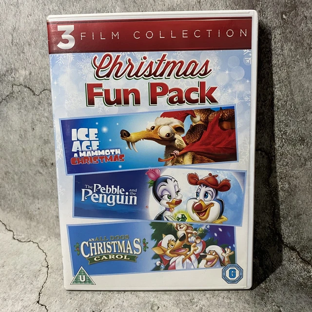 CHRISTMAS FUN PACK DVD Box Set Ice Age All Dogs Pebble + Penguin £2.60 ...