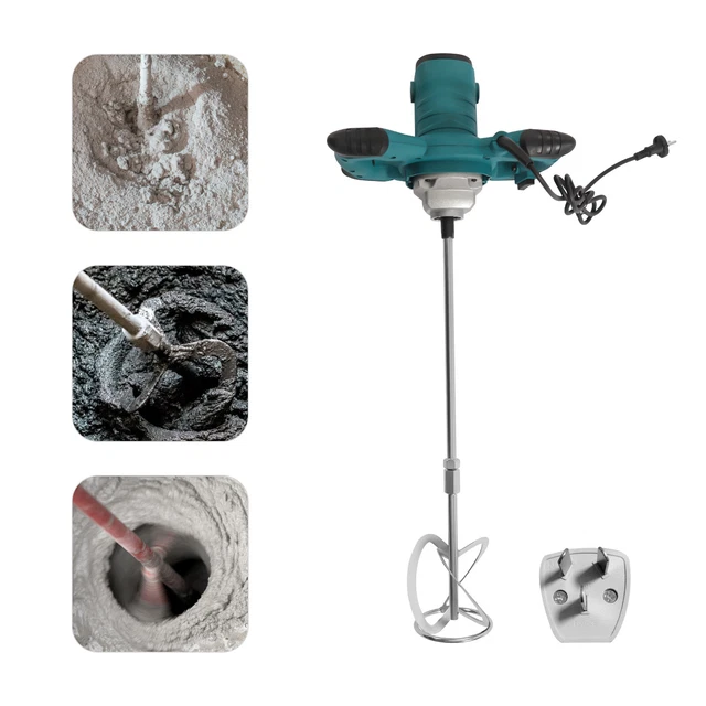 2100W ELECTRIC CEMENT Mixer Plaster Mortar Render Paint Tile Adhesive ...