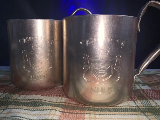 VINTAGE ALUMINUM SMIRNOFF Mugs Cups Mule Made In Hong Kong Set Of 2 4 38 PicClick vintage-aluminum-smirnoff-mugs-cups-mule-made-in-hong-kong-set-of-2-4-38-picclick