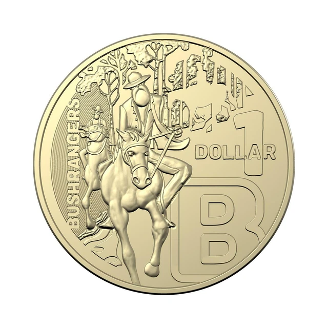 2022 AUSTRALIA POST Great Aussie Coin Hunt - ''B" Bushrangers $1 Coin £ ...