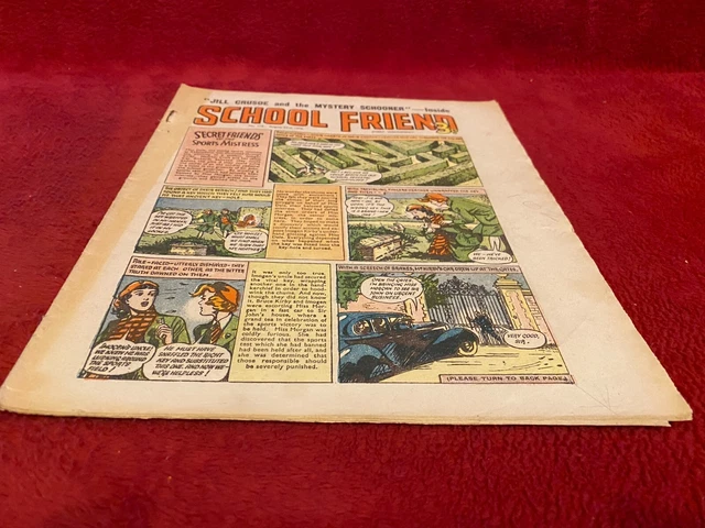 THE SCHOOL FRIEND Paper Comic Magazine 23/8/1952 £9.00 - PicClick UK