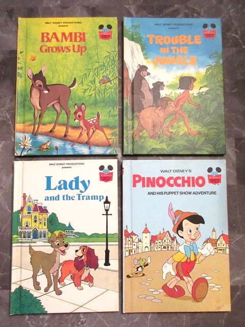 Disney Wonderful World Of Reading Bambi Pinocchio Lady And The Tramp Jungle Book £1186