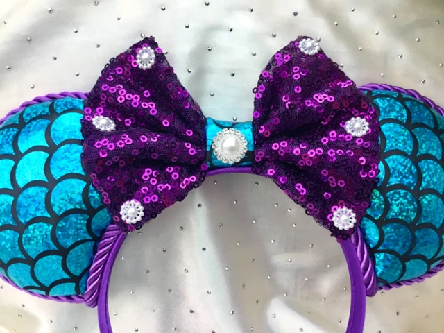 DISNEYS ARIEL INSPIRED Ears Headband - Little Mermaid Princess Headband ...