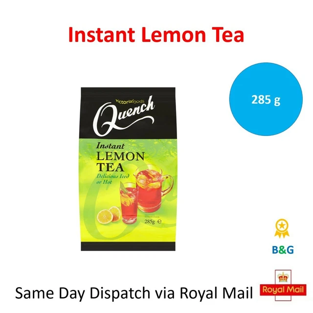 VICTORIA FOODS QUENCH Instant Lemon Tea 285g Morning Afternoon Tea Iced ...