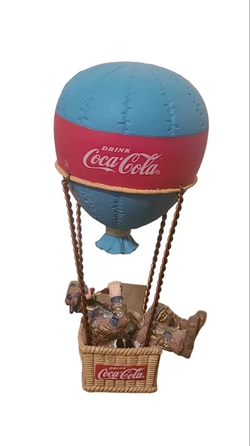 Coca Cola Clown 1994 Emmett Kelly “look Up America” Figurine In Hot Air