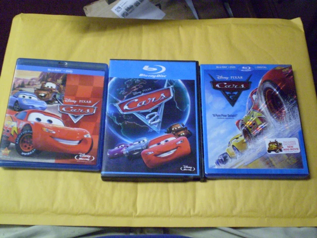 (3) DISNEY PIXAR Cars Blu-Ray/DVD Lot: Cars 1, 2 & 3 All 3 Movies!! £10.85 - PicClick UK