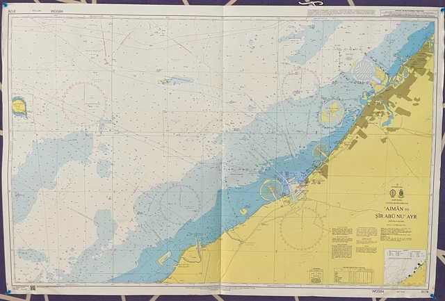 AMIRAUTÉ 3176 UNIS Arabe Emirates Ajman Pour Sirabu Nu Ayr Carte Chart ...
