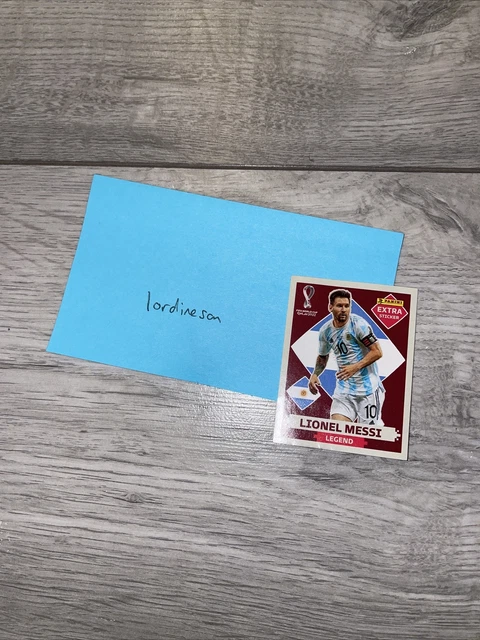 LIONEL MESSI - Panini Qatar 2022 FIFA World Cup - EXTRA STICKER LEGEND BASE £18.00 - PicClick UK