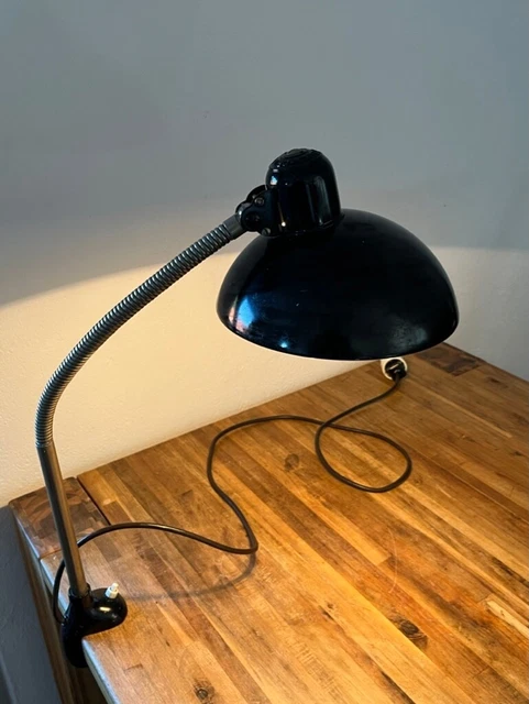 TISCHKLEMMLAMPE ORIGINAL KAISER Idell schwarz 21er Schirm Flex ...