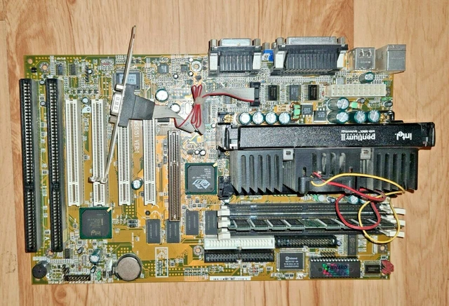 VINTAGE MSI-MS6151 VER1.0 P2 motherboard CPU with cooler and memory £ ...