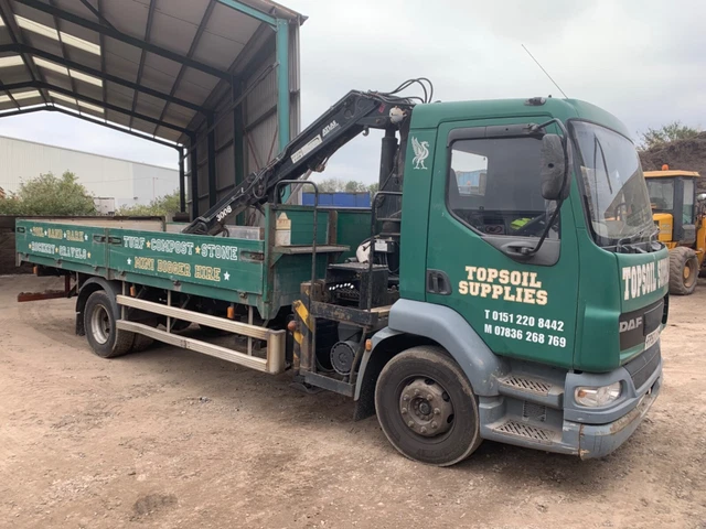 DAF LF 55 15 Ton Flatbed Hiab £3,495.00 - PicClick UK